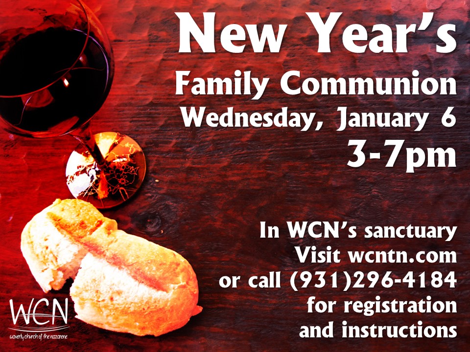 New Year's Family Communion Registration 2020 - Waverly Church of the ...